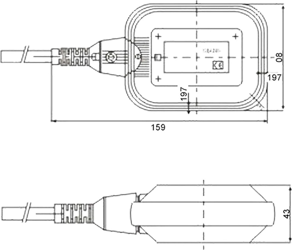 Plovákový spínač Wiltec – 5 m (50629)