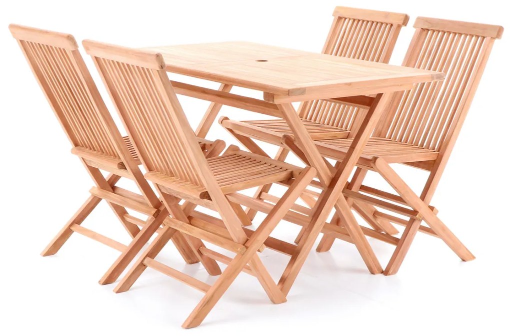 TEAK POHODA Stolová sestava SET 4