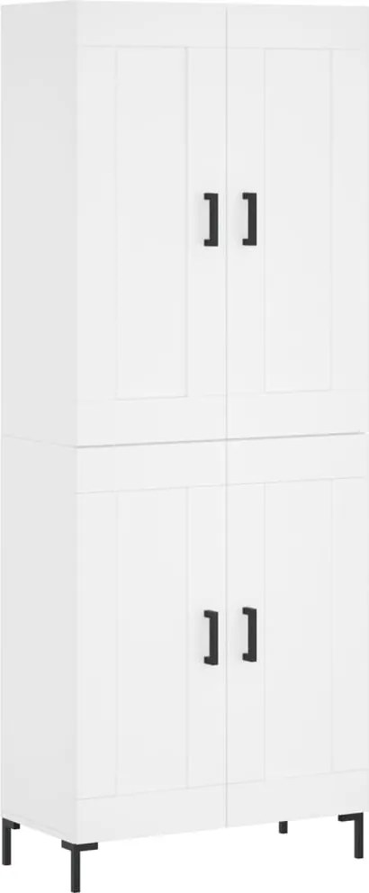Skříň highboard bílá 69,5 x 34 x 180 cm kompozitní dřevo 3199681