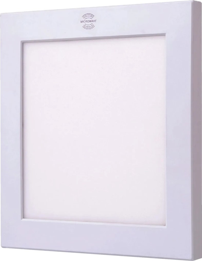 Přisazené LED svítidlo DIANA s pohyb. senzorem, 18W, 2700-6000K, 22,5 x 22,5 cm