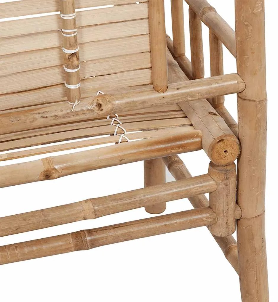 Zahradní Lavice S Poduškou 120 Cm Bambus Jasně Zelená