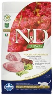 Farmina Pet Foods - N&D N&D Quinoa CAT Weight Management Lamb & Broccoli 1,5kg