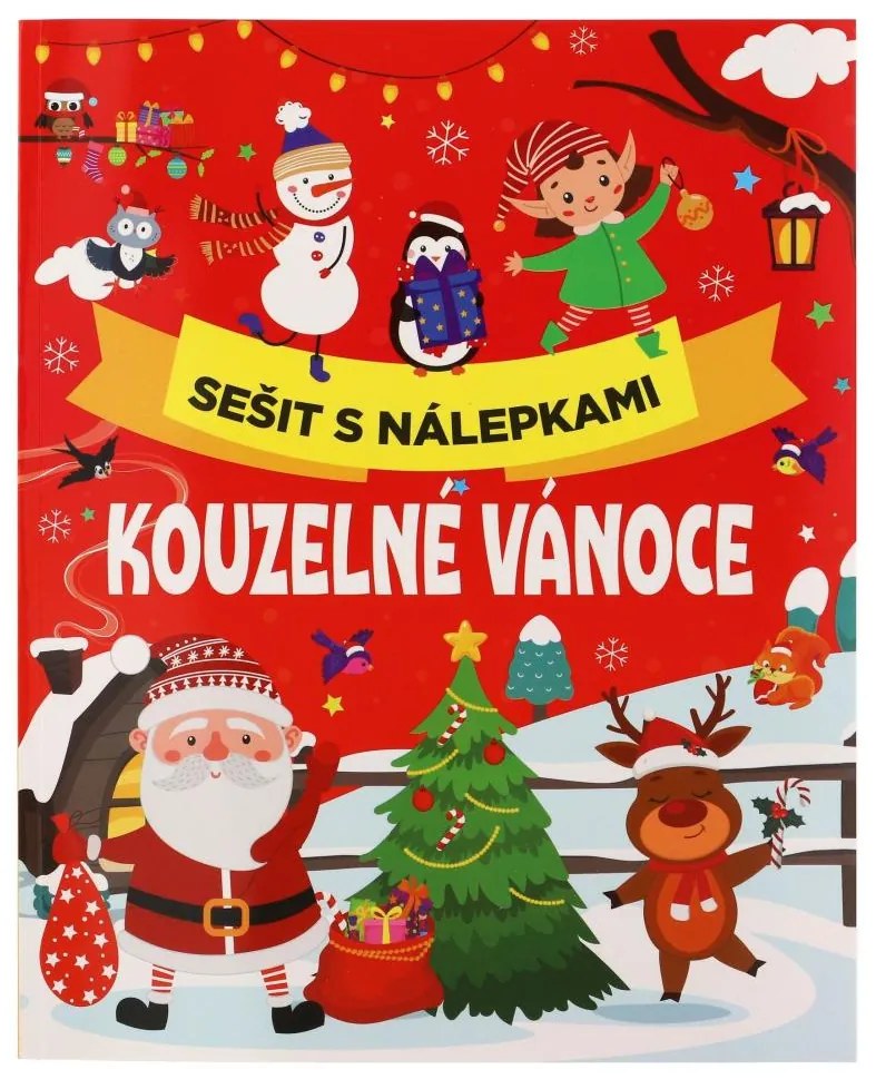 FONI Book Sešit s nálepkami Kouzelné Vánoce 24x30cm