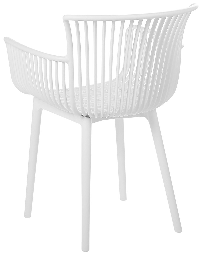 Sada 4 jídelních židlí bílé PESARO Beliani