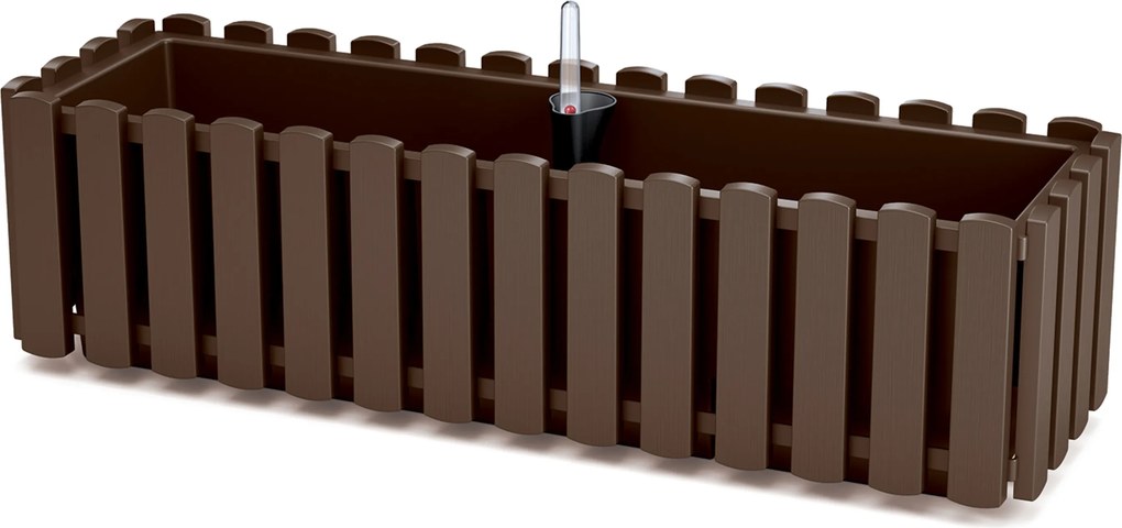 Prosperplast Držák na balkónové rostliny Boardee Fence W (hnědá, 580x180x162)