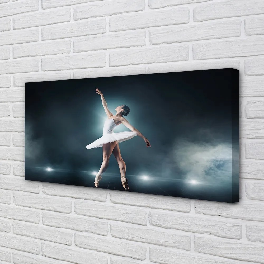 Obrazy na plátně Bílý balet šaty žena 100x50 cm