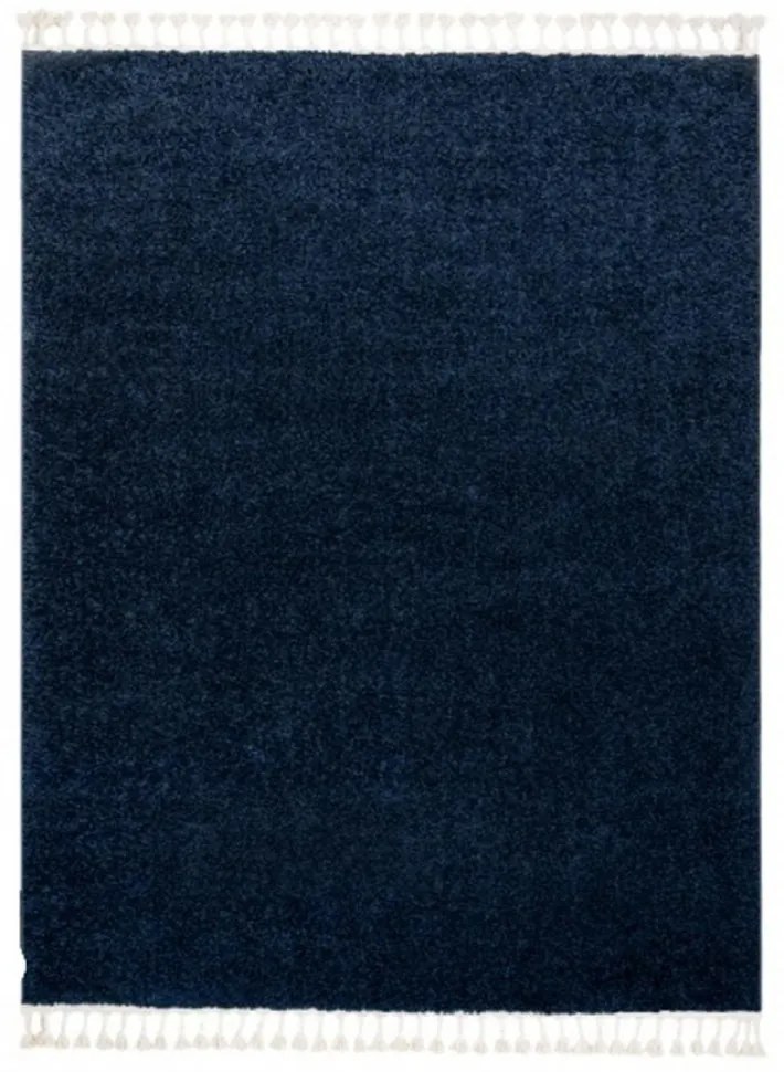 Kusový koberec Shaggy Berta tmavě modrý 120x170cm