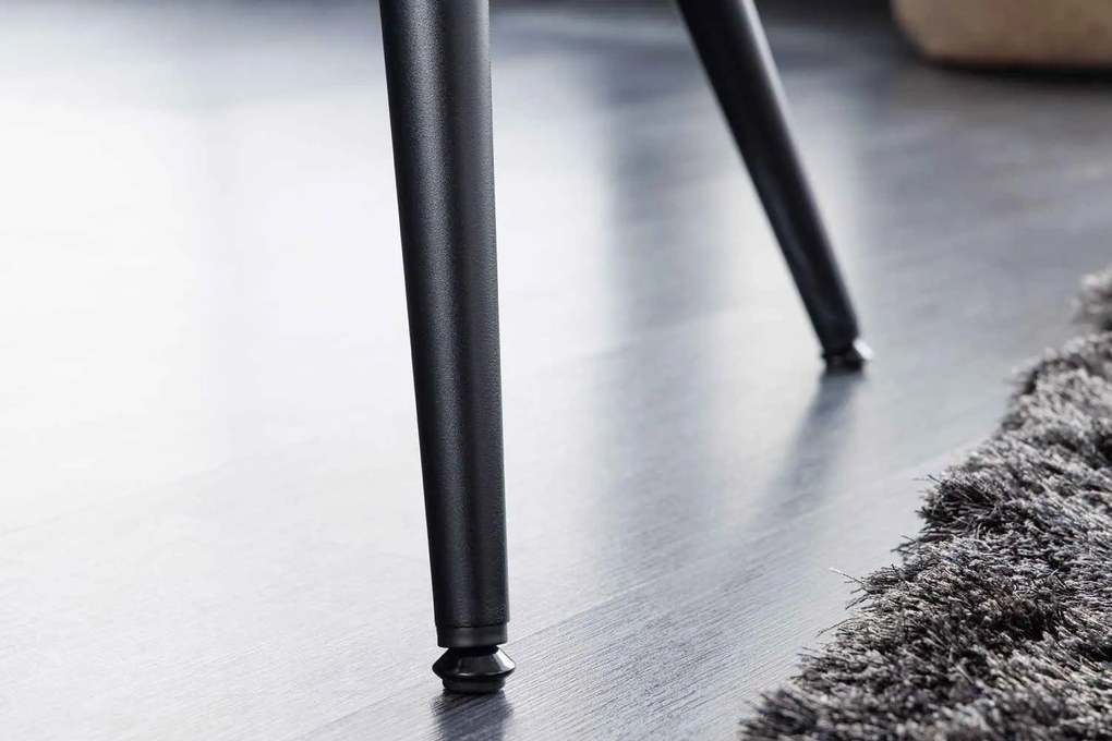 Designové křeslo Sweden šedý samet