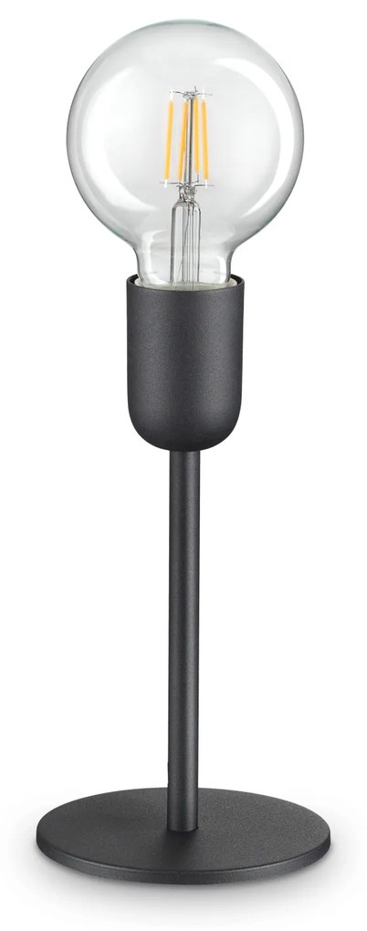 IdealLux 232485 MICROPHONE TL1 stolní svítidlo / lampička E27 1x60W IP20 černá Lampy a lampičky na noční stolek