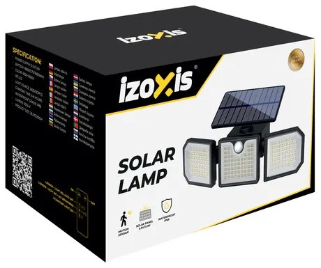 Solární lampa 167LED 500lm Izoxis 24633