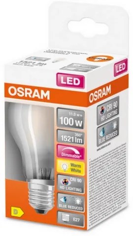 LED žárovka E27 OSRAM 11W (100W) teplá bílá (2700K)