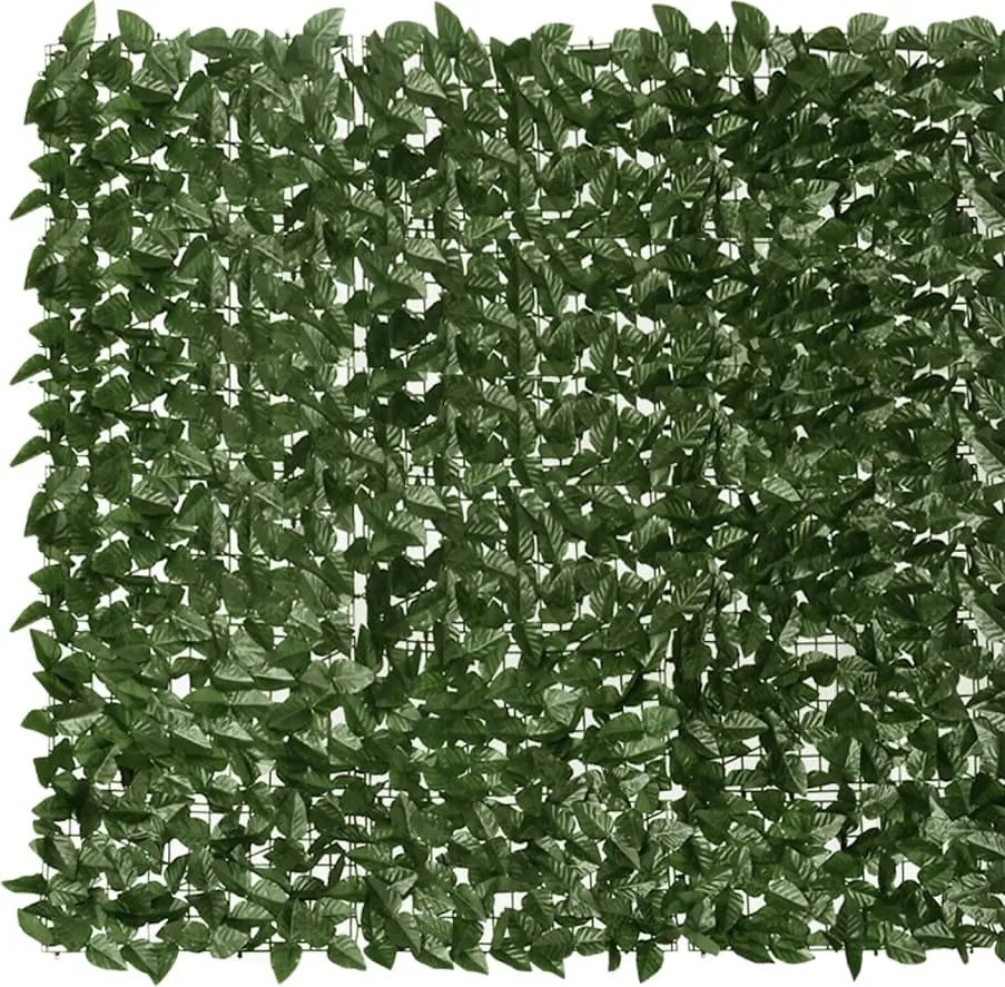 Balkonová zástěna s tmavě zelenými listy 300 x 150 cm 3216424