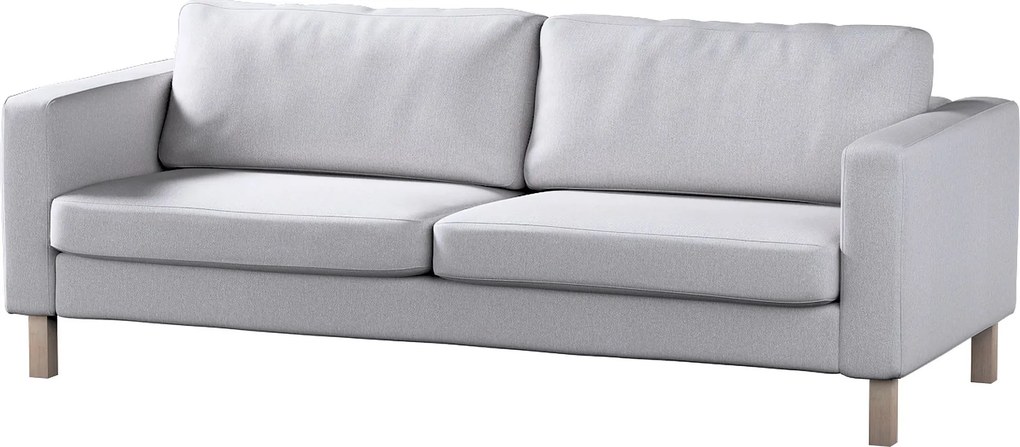 Potah na pohovku IKEA Karlstad, 3-místná, rozkládací barva šedá látka pletený vzor