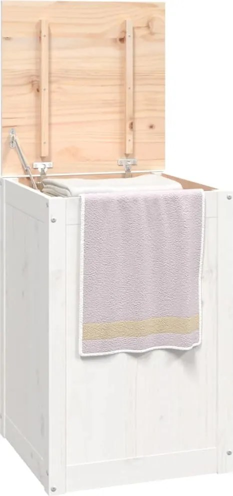 vidaXL Box na prádlo 44 x 44 x 66 cm masivní borové dřevo [823567] Barva: Černá