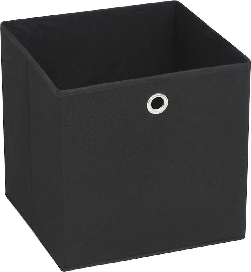 Úložné boxy 10 ks netkaná textilie 32 x 32 x 32 cm černé 245746