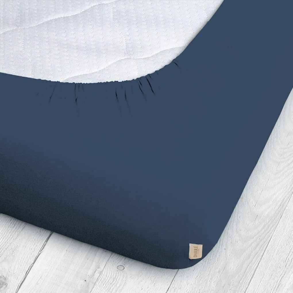 Jersey prostěradlo granátově modré na výšku 20 cm Velikost: 220 x 200