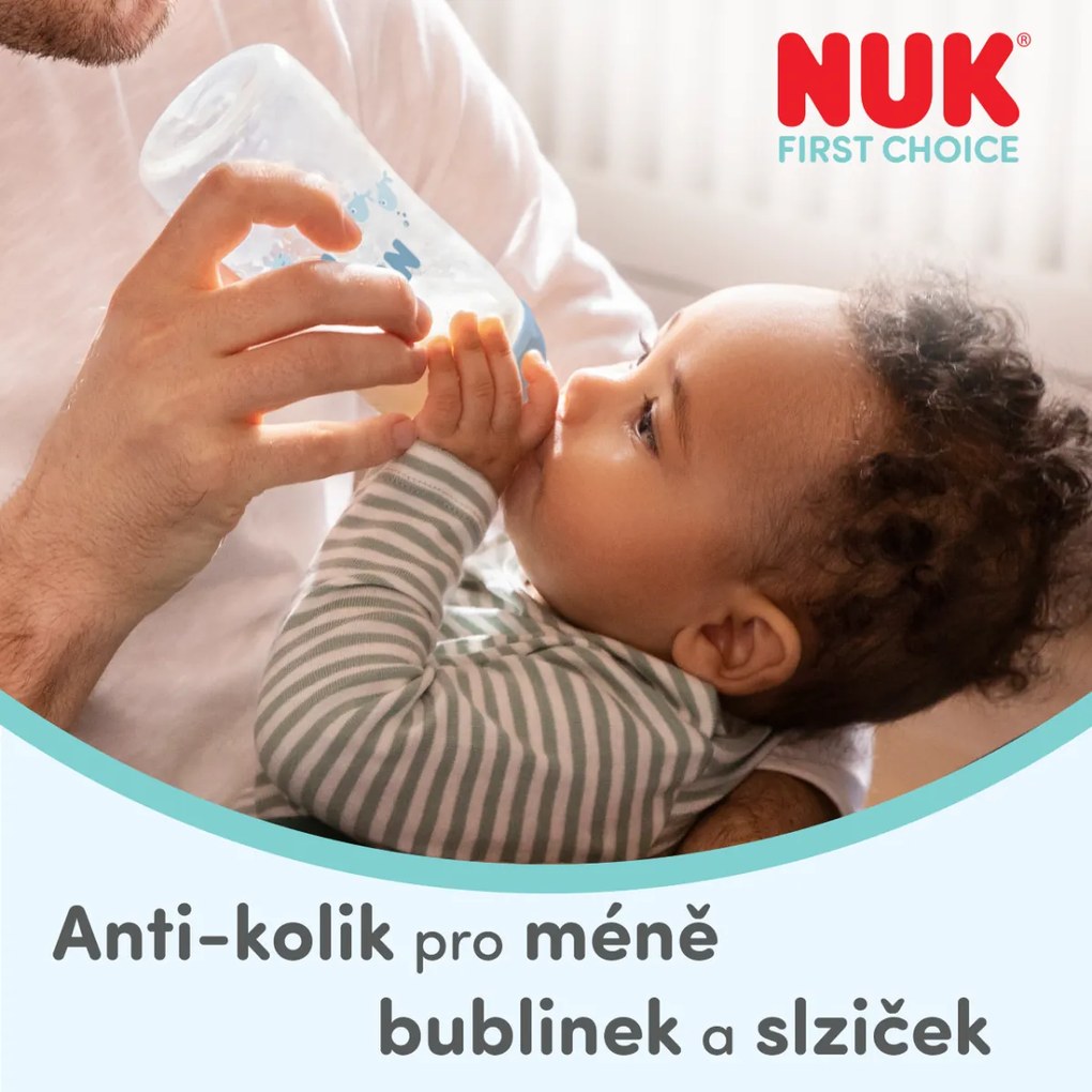 NUK First Choice savička Flow Control (6+m) 2 ks