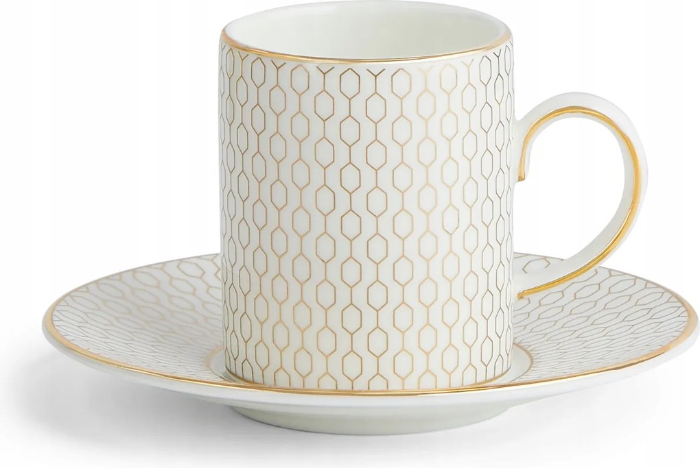 Šálek na Kávu s Podšálkem Porcelánový Gio Gold Wedgwood