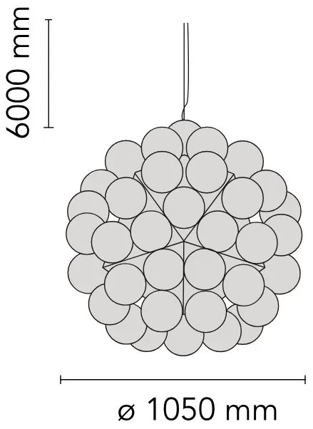 Flos Taraxacum 88 S2, designový lustr, 120x28W E27, průměr 105cm