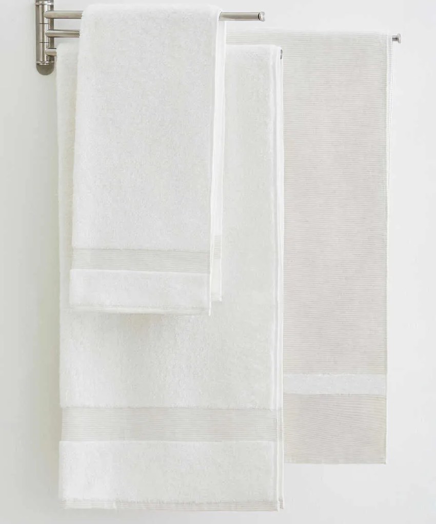 Osuška Kilyos Hamam, s příměsí lnu, béžové, 50x100 cm