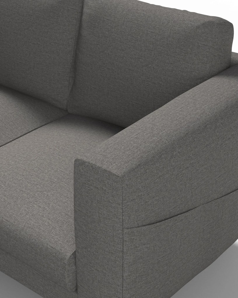 Potah na pohovku IKEA Norsborg 2-místná barva šedá látka pletený vzor