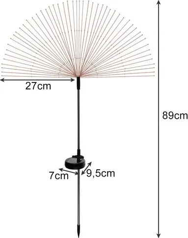 Solární zahradní lampy 2 kusy – pampeliška