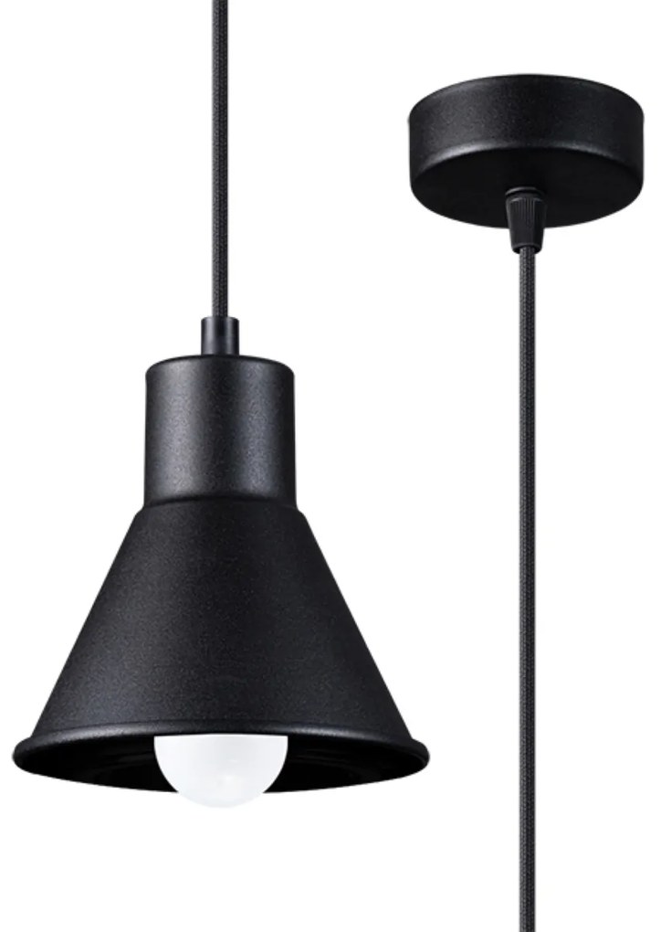 Sollux Lighting Závěsné svítidlo TALEJA 1 Černá [E27].