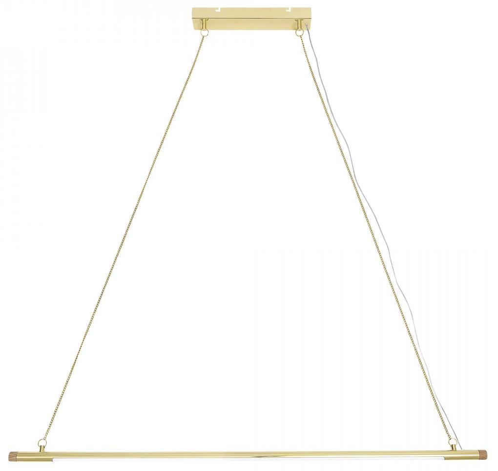 Bloomingville Závěsná LED lampa Gold Metal, zlatá barva, kov