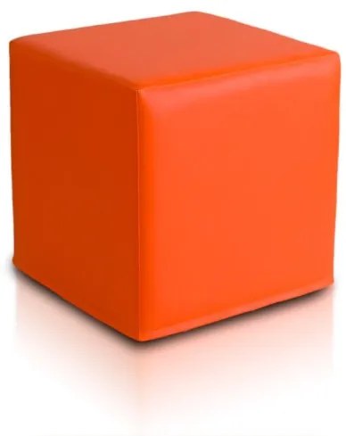 Sedací vak taburetka kostka oranžová TiaHome