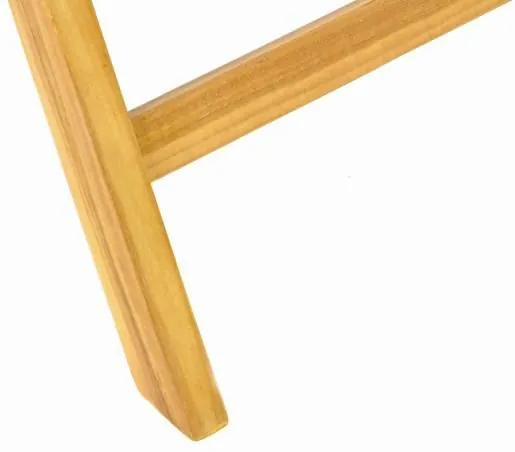 DIVERO zahradní dřevěná polohovatelná židle