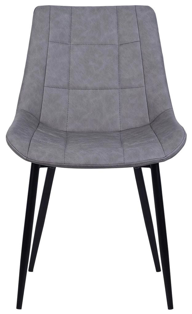 Sada dvou šedých židlí MELROSE II Beliani