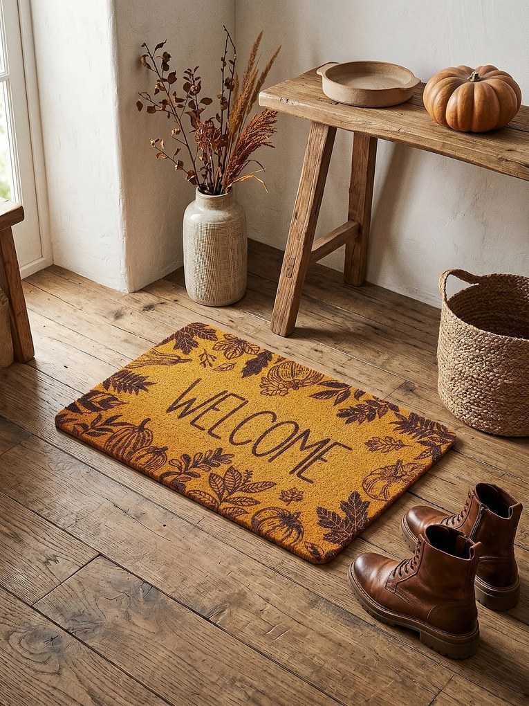 Sinsay - Rohožka s nápisem Welcome - krémová