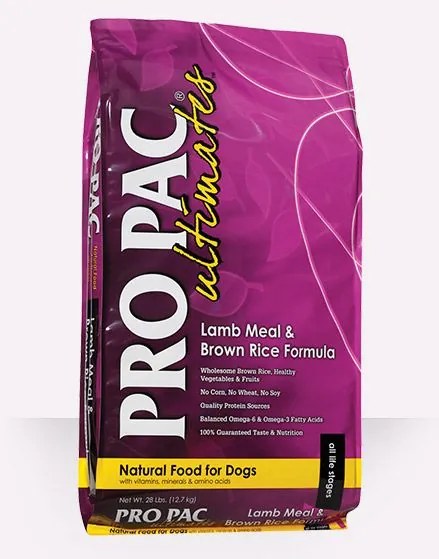 PRO PAC ULTIMATES DOG LAMB & RICE 12kg