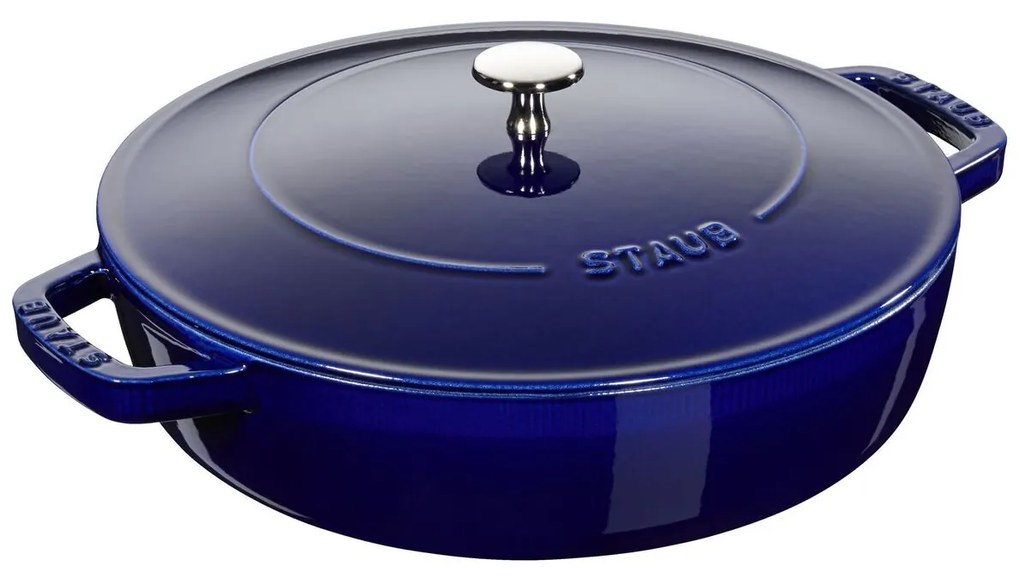 Staub Chistera kastrol s poklicí 24 cm/2,4 l tmavě modrý, 12612491