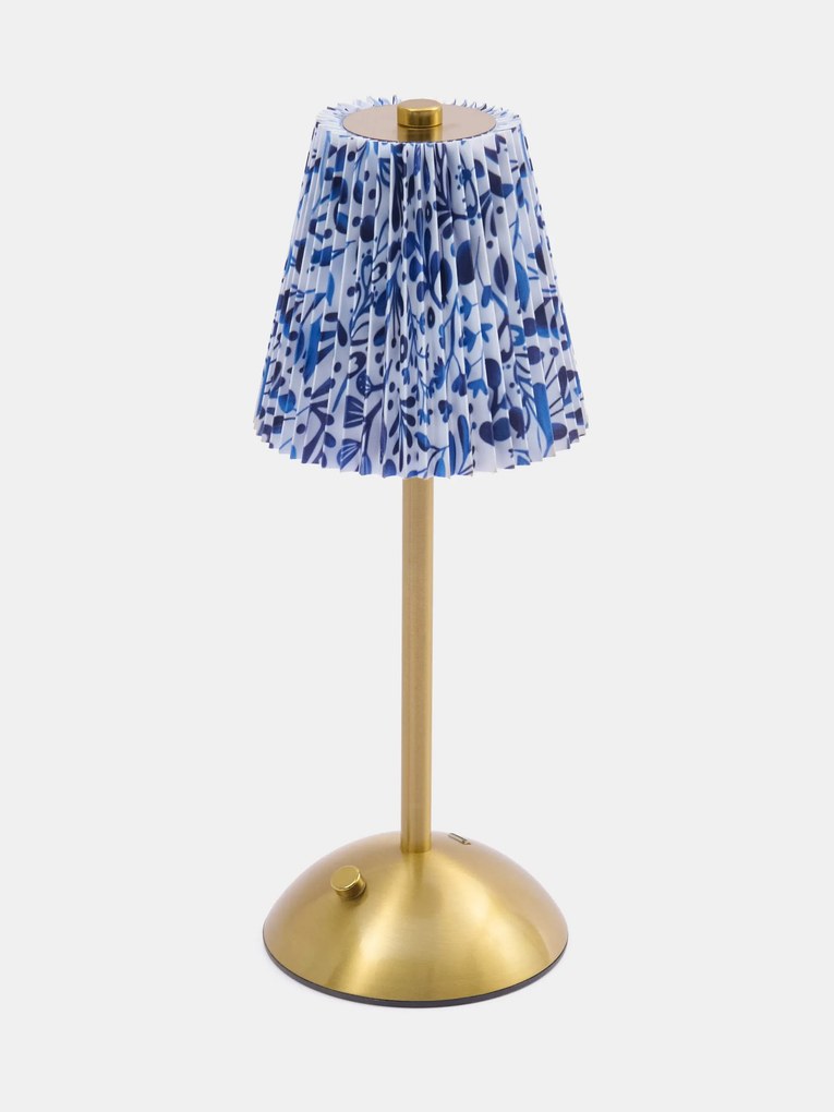 Sinsay - Stolní lampa se vzorovaným stínidlem - zlatá