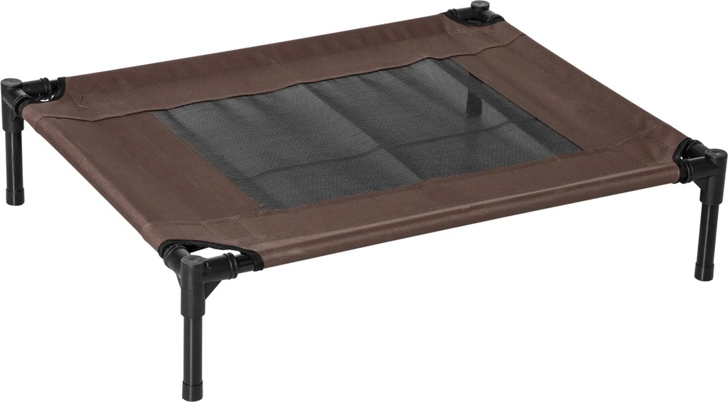 PawHut venkovní pelíšek pro psy Robustní pelíšek pro psy 76x61x18cm z materiálu 600D Oxford v hnědé barvě pro psy a kočky | Aosom.de