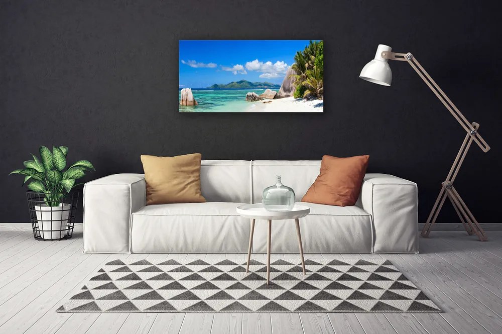 Obraz na plátně Oceán Pláž Krajina 125x50 cm