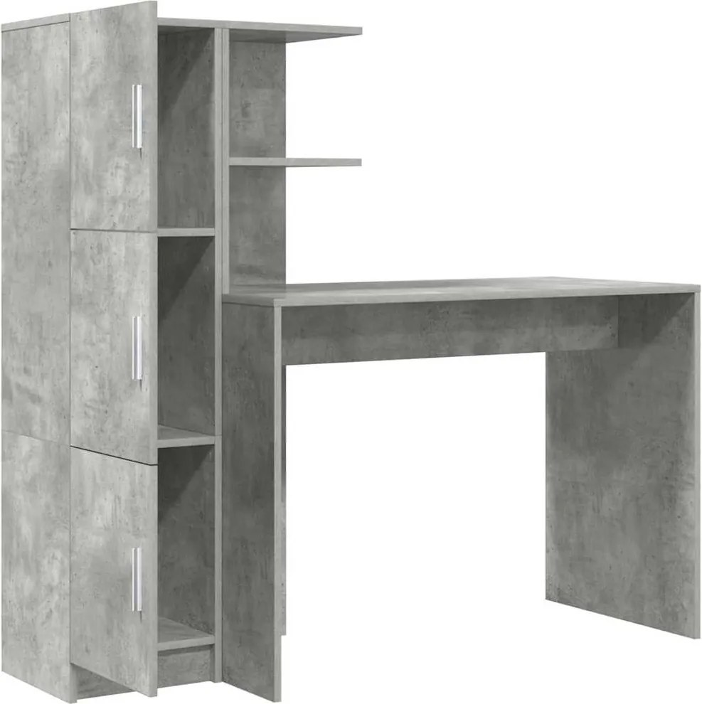 Stůl Betonově šedá 133.5 x 50 x 124 cm 2 ks 3337292