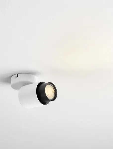 Bílá designová stropní svítilna Ison