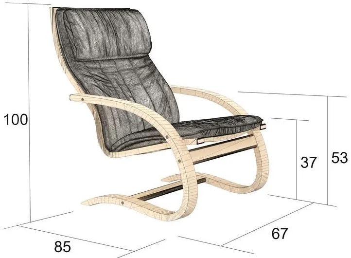 BRADOP Křeslo pohupovací ALY R03