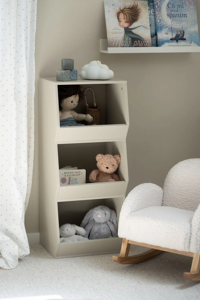 Cam Cam ApS Noční lampička s barevným světlem Cloud Off-White, bílá barva, plast
