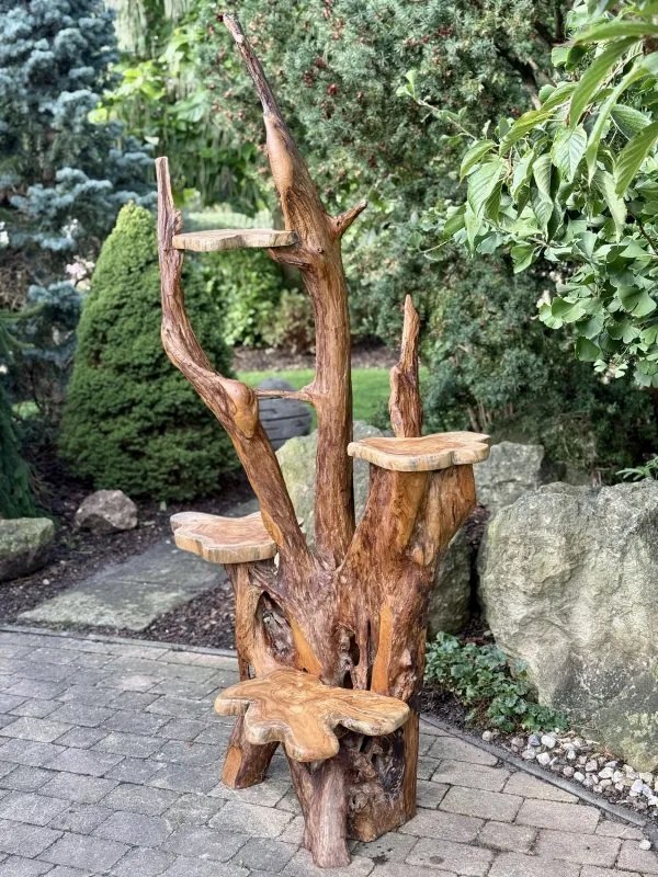 Škrabadlo pro kočky nebo stojan na květiny, Teak 209 cm 185 - 220 cm