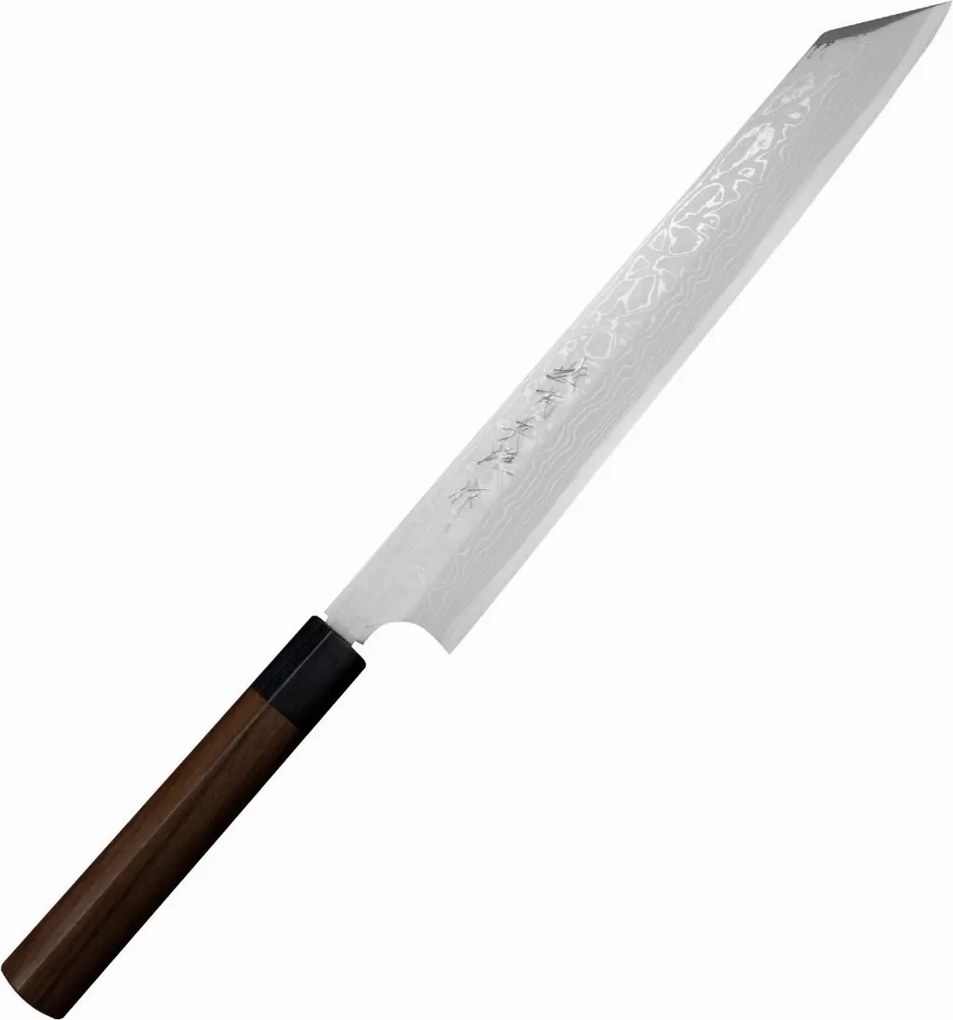 Hideo Kitaoka Shirogami Satin Nůž Kiritsuke 27 cm