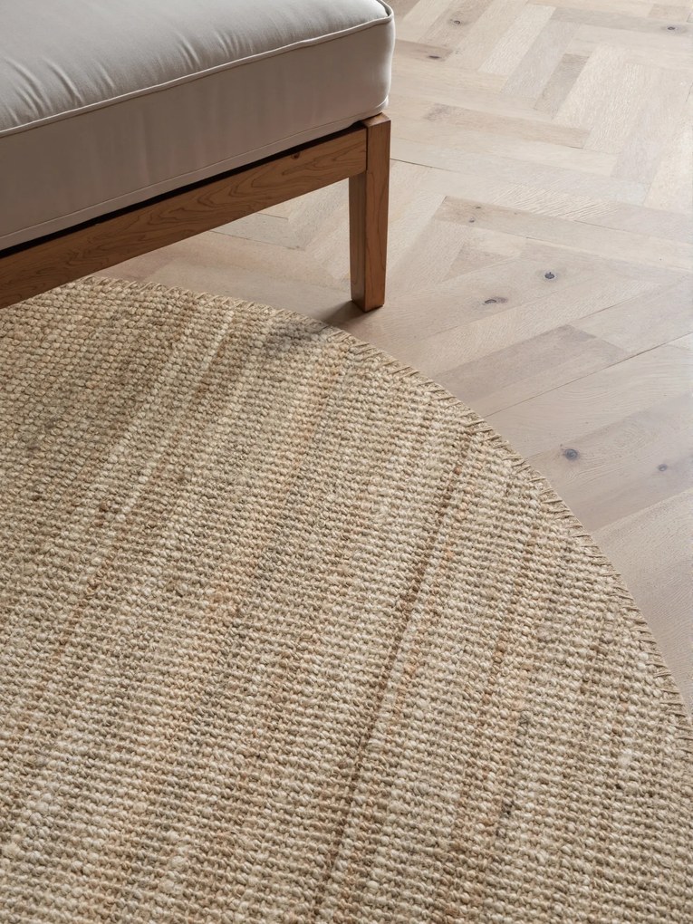 Hanse Home, Kusový koberec Jaipur 105975 Grey/Brown kruh, 200x200 (průměr) kruh, béžová, chodba / předsíň