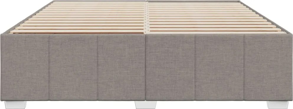 Rám postele bez matrace taupe 200 x 200 cm textil 3284864