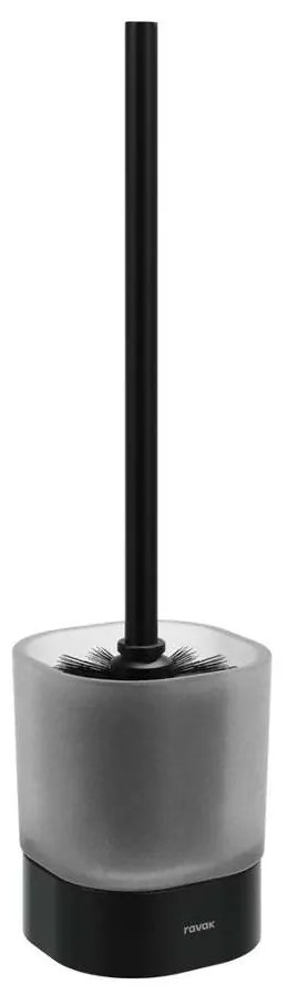 Ravak Chrome - WC štětka na postavení, sklo/matná černá X07P1385
