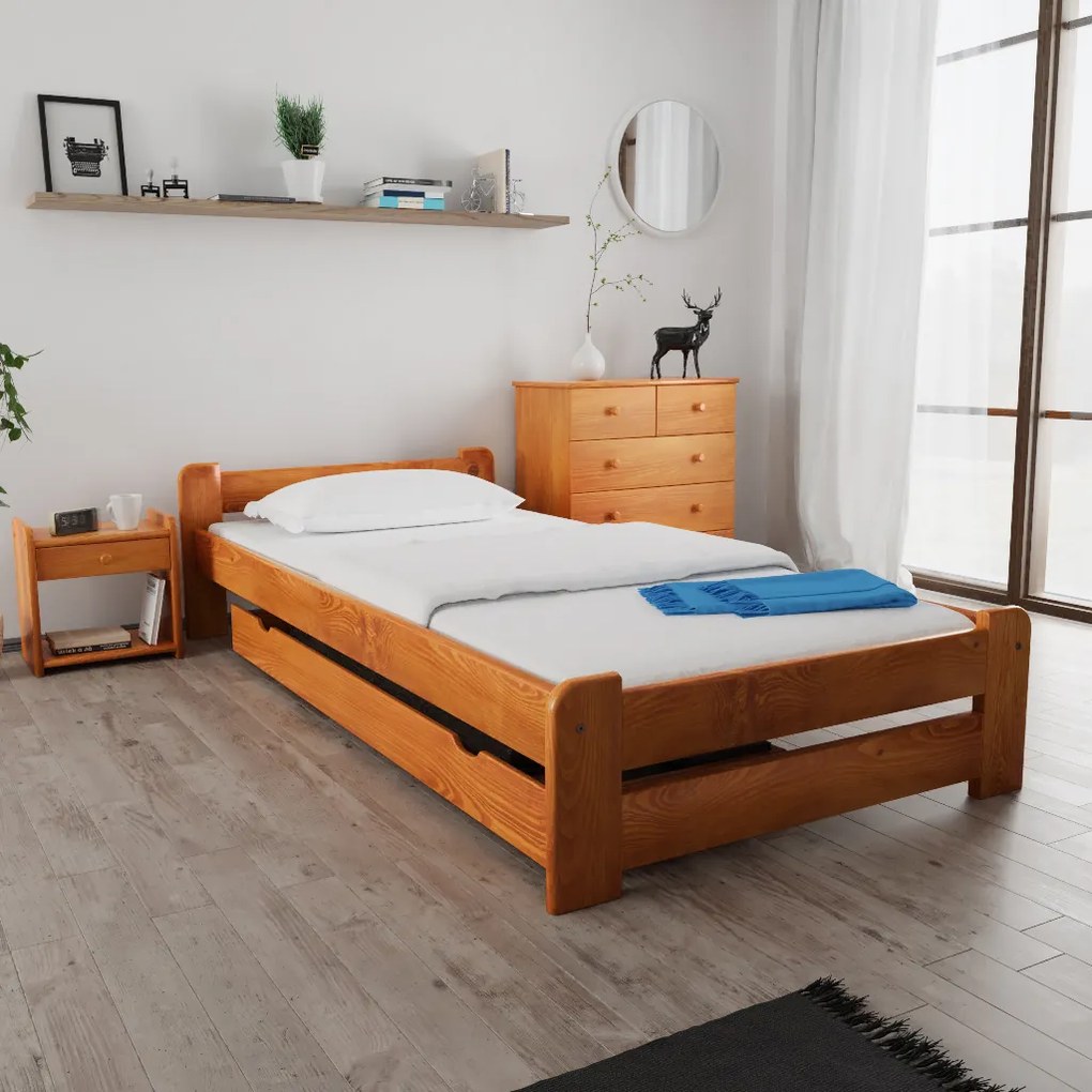Postel Emily 80 x 200 cm, olše Matrace: Matrace Coco Maxi 20 cm