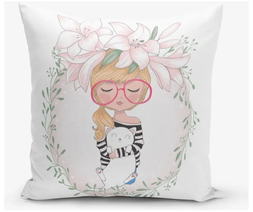 Povlak na polštář s příměsí bavlny Minimalist Cushion Covers Student, 45 x 45 cm