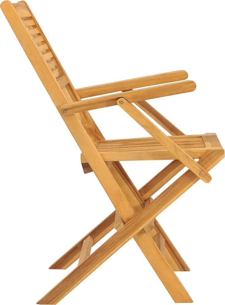 vidaXL Skládací zahradní židle 2 ks 55x62x90 cm masivní teakové dřevo [362762]