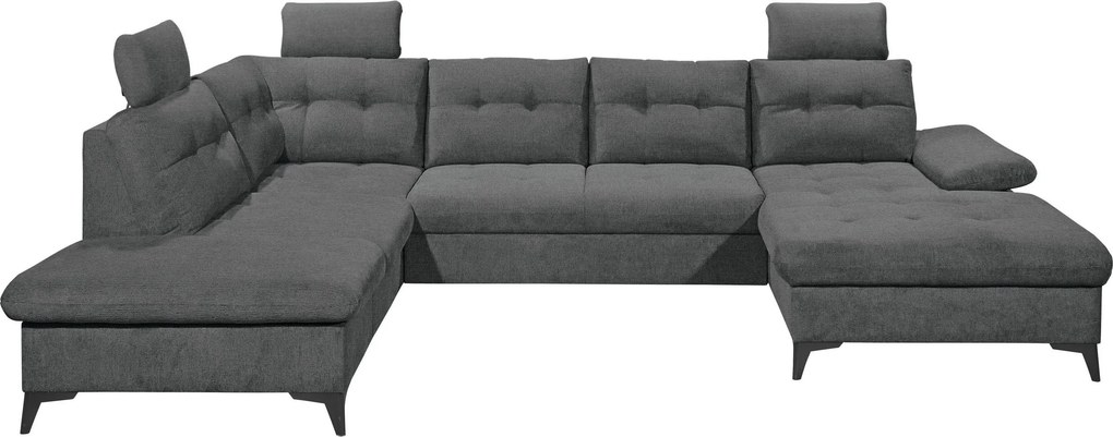 XXXLutz SEDACÍ SOUPRAVA, textil, barvy grafitu MID.YOU - Sedací soupravy - 002220053718